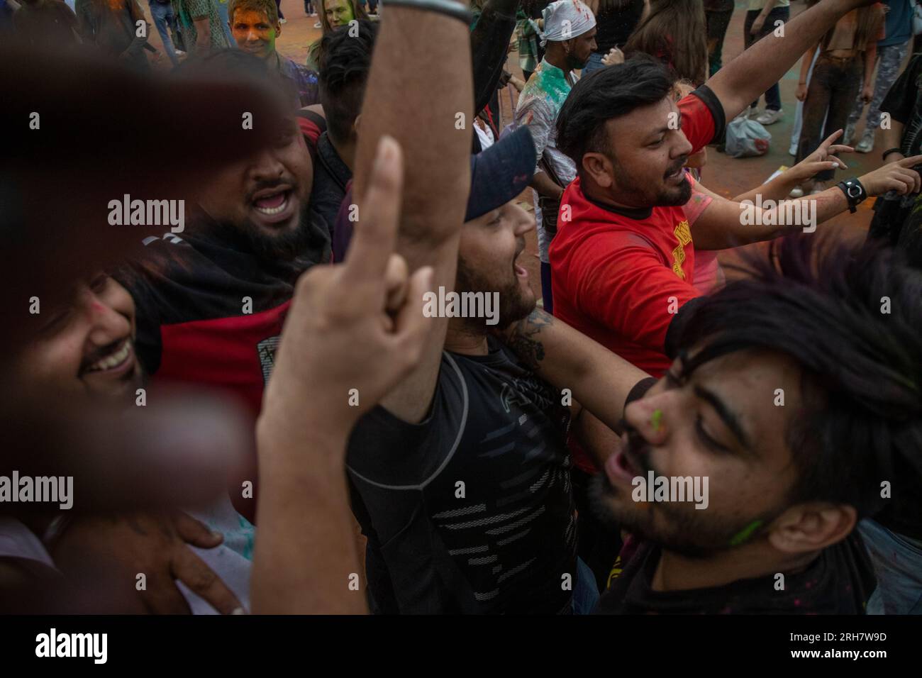 Moscow, Russia. 13th of August, 2023 People take part in the Holi ...