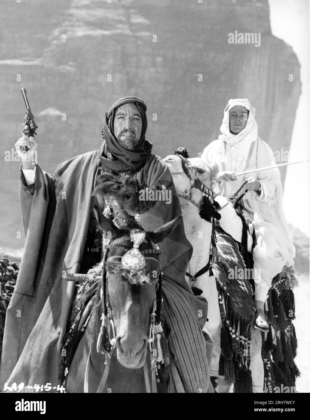 ANTHONY QUINN as Auda Abu Tayi and PETER O'TOOLE as T.E. Lawrence in ...