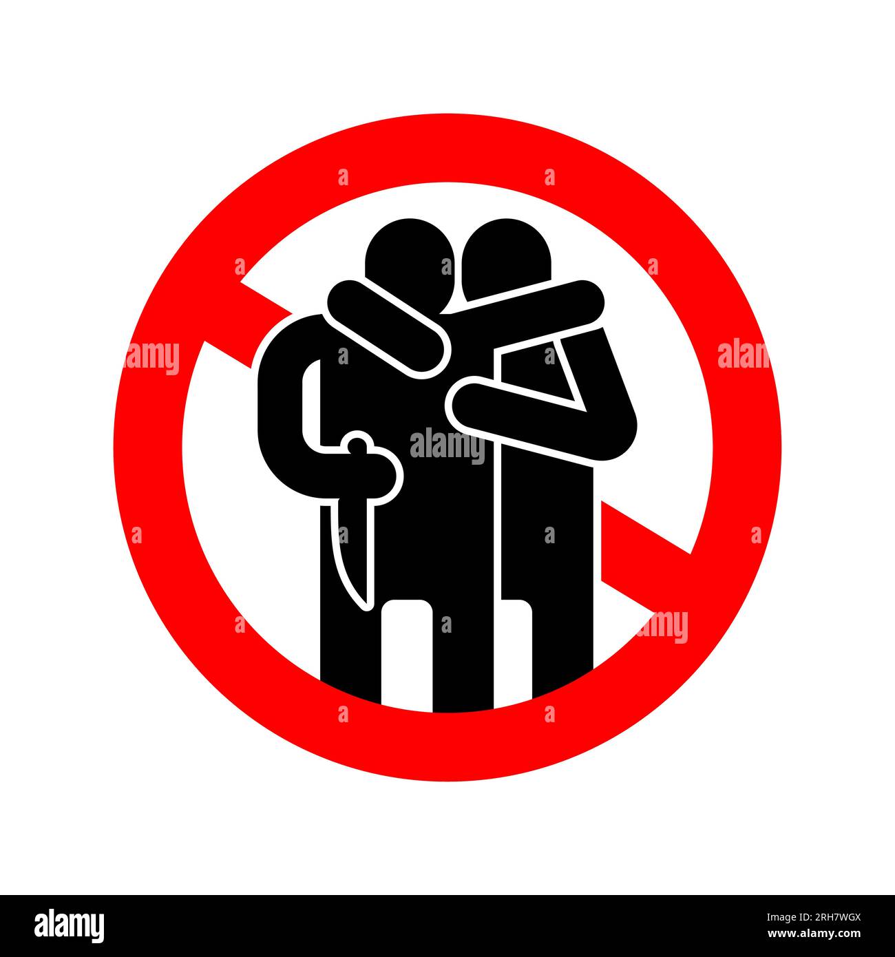 Stop traitor. Ban of betrayal. Red prohibitory road sign. Concept of ...