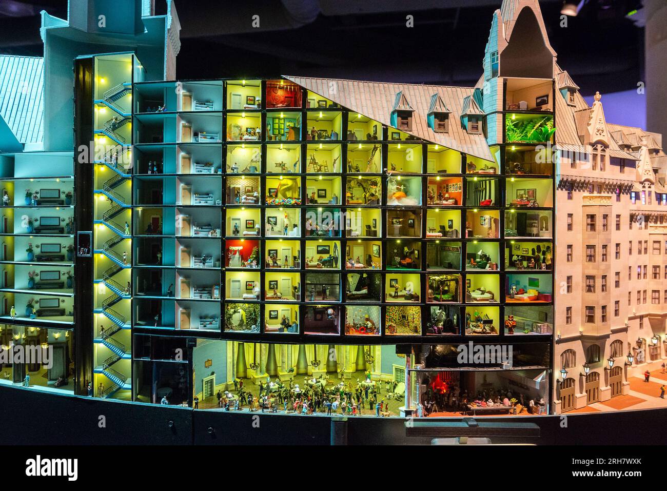 Toronto, ON, Canada - June 4, 2023: View of a small exhibit on a ...