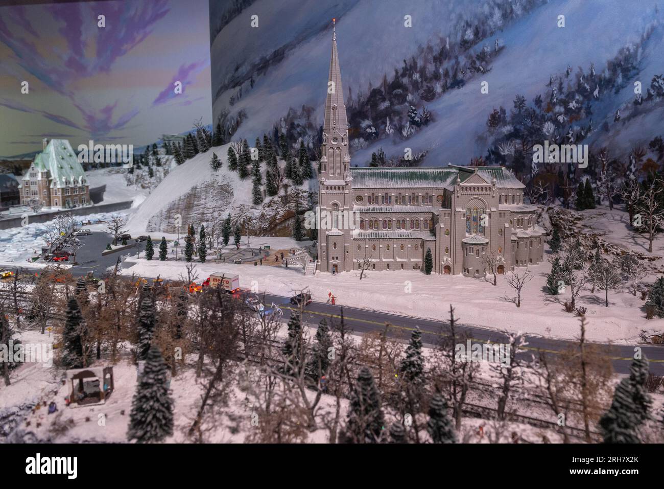 Toronto, ON, Canada - June 4, 2023: View of Quebec City on a miniature ...