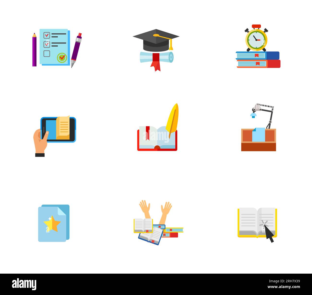 Education icon set Stock Vector Image & Art - Alamy
