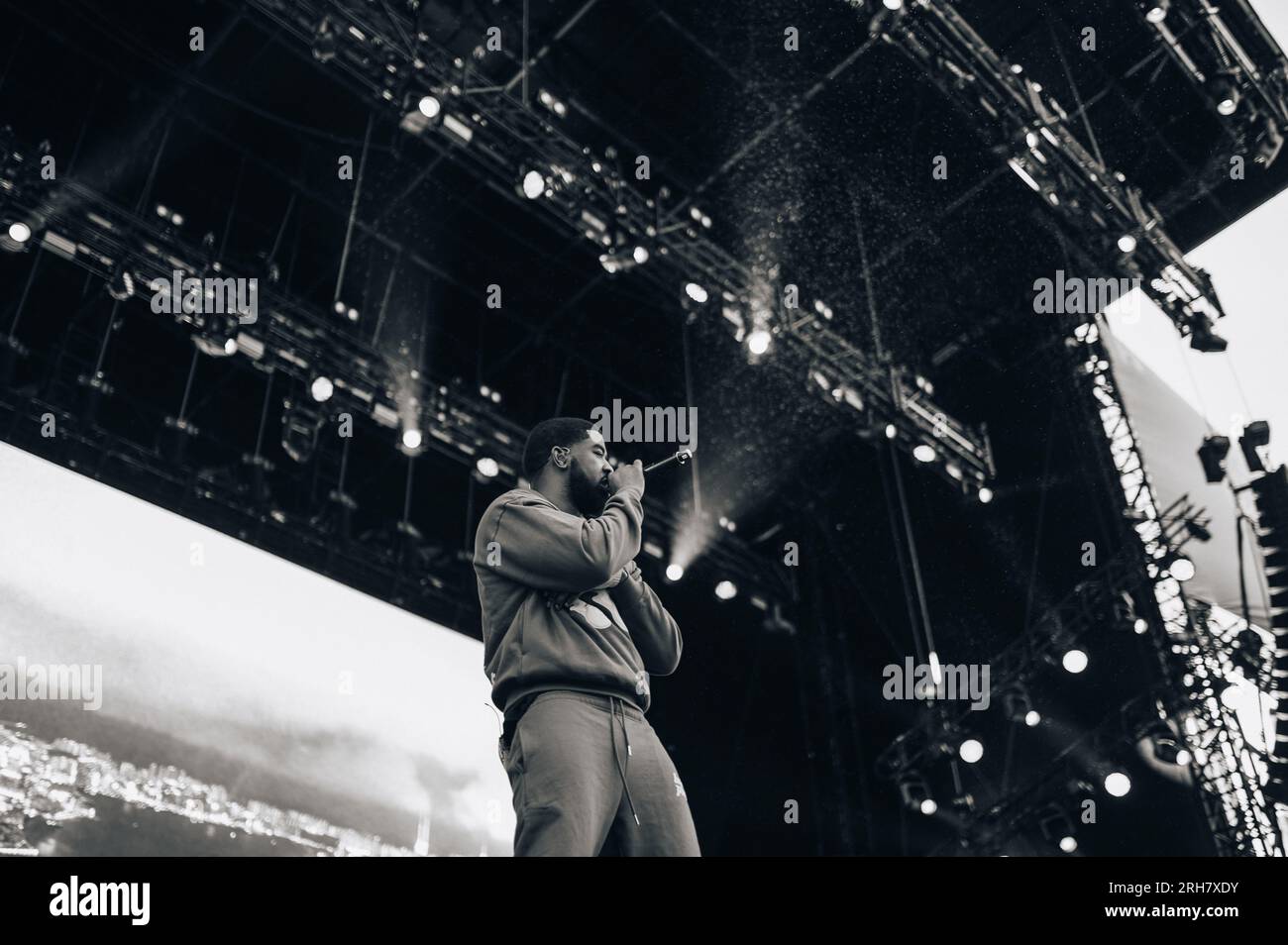 Newquay, Cornwall, UK. 13/08/2023. Tion Wayne at Boardmasters in ...