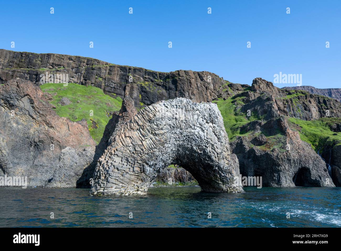 Western Greenland, Disko Island, Qeqertarsuaq. Scenic views along the ...