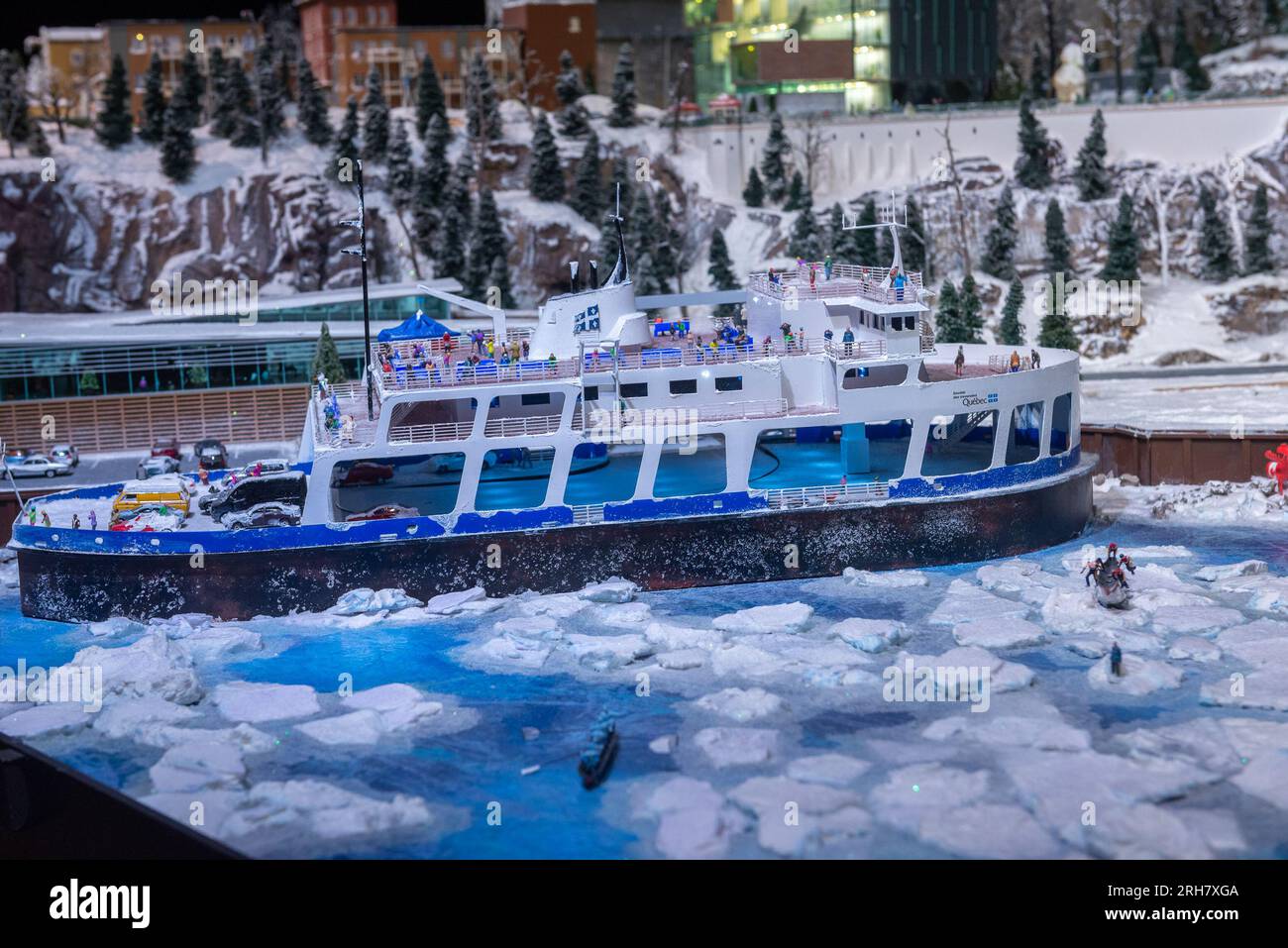 Toronto, ON, Canada - June 4, 2023: View of Quebec City on a miniature ...