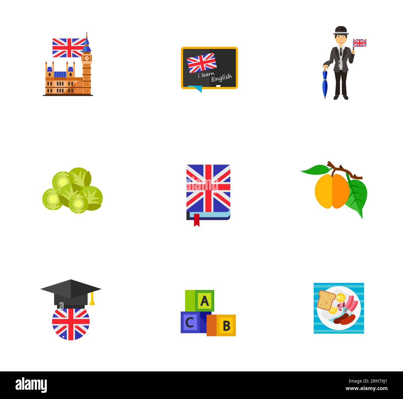 Learning English icon set Stock Vector Image & Art - Alamy Learning English icon set Stock Vector Image & Art - Alamy