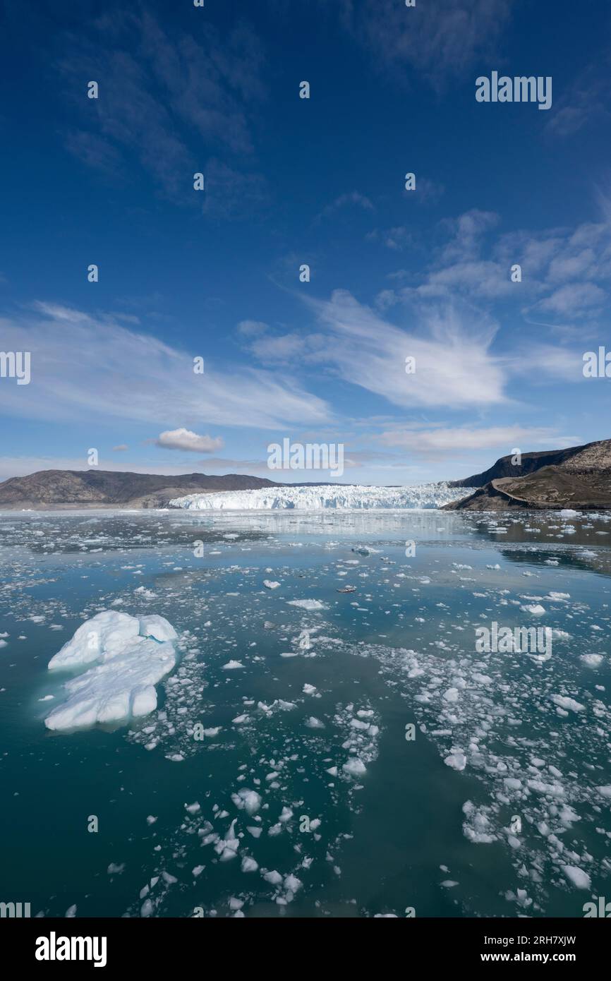 West Greenland, Baffin Bay, Paul-Emile Victor, Eqi glacier aka Eqip ...