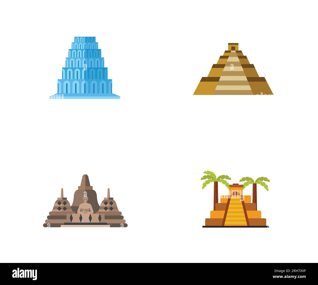 Pyramids icon set Stock Vector Image & Art - Alamy