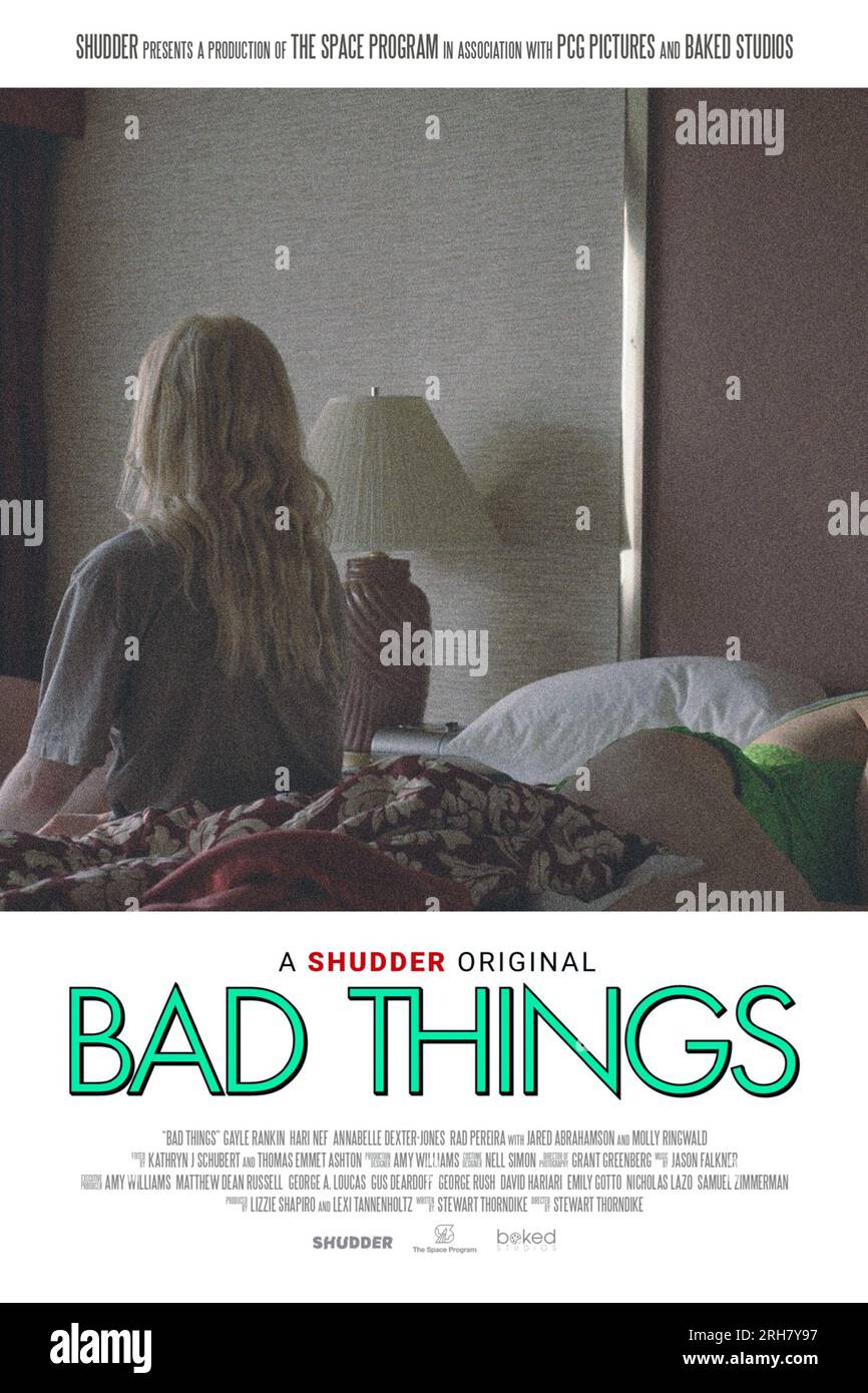 BAD THINGS, US poster, 2023. © Shudder / Courtesy Everett Collection ...