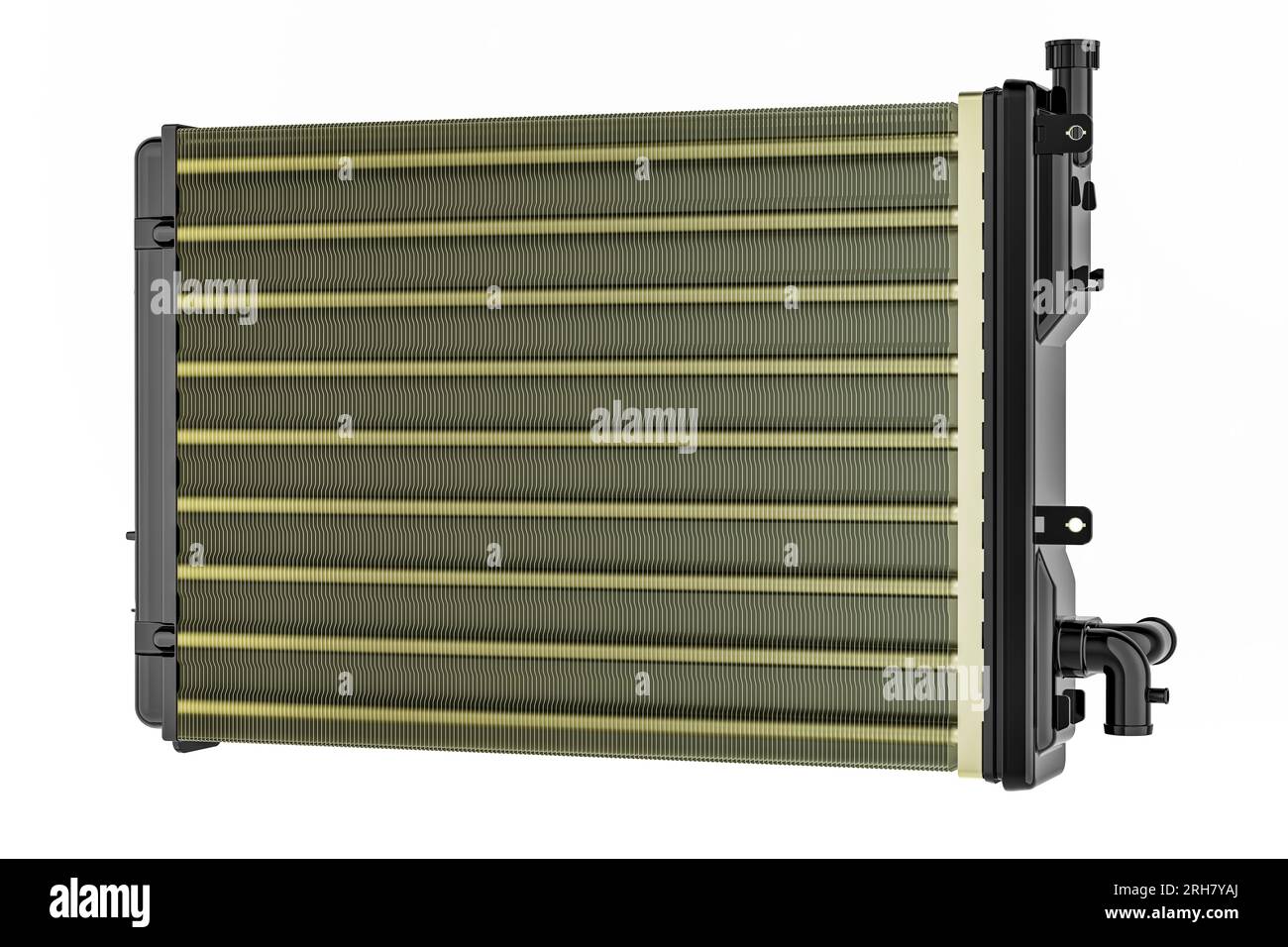 Car radiator, closeup. 3D rendering isolated on white background Stock ...