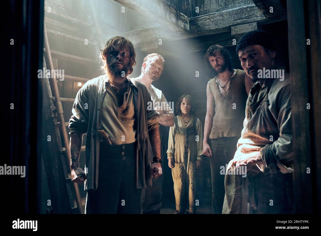 THE LAST VOYAGE OF THE DEMETER, from left: Martin Furulund, Nikolai ...