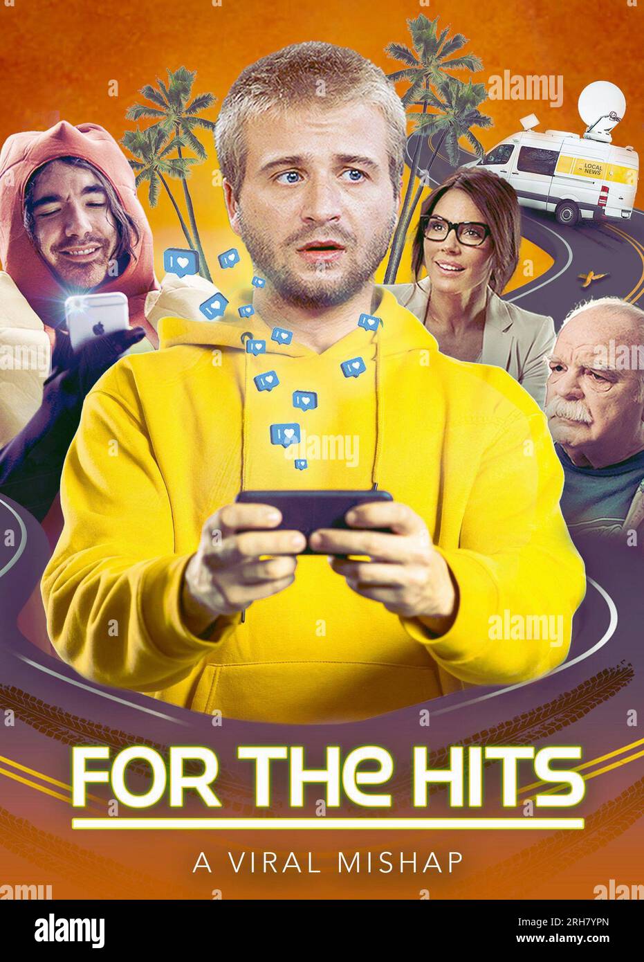 FOR THE HITS, poster, from left: Stephen Wu, Tommy Kijas, Krista Allen ...