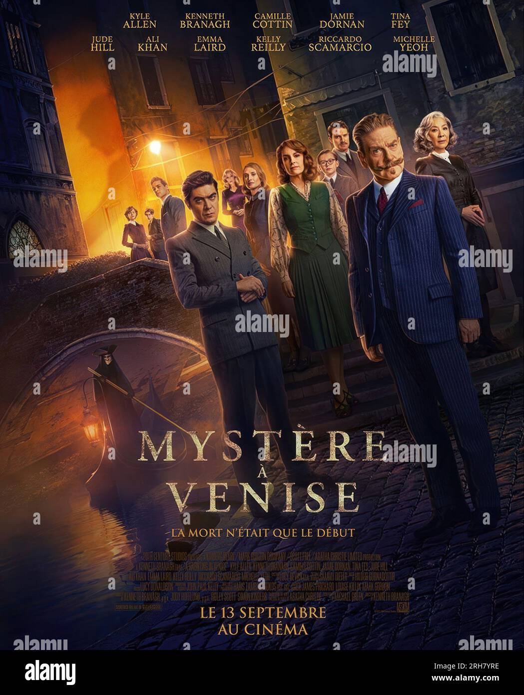 A HAUNTING IN VENICE, (aka MYSTERE A VENISE), French poster, from left ...