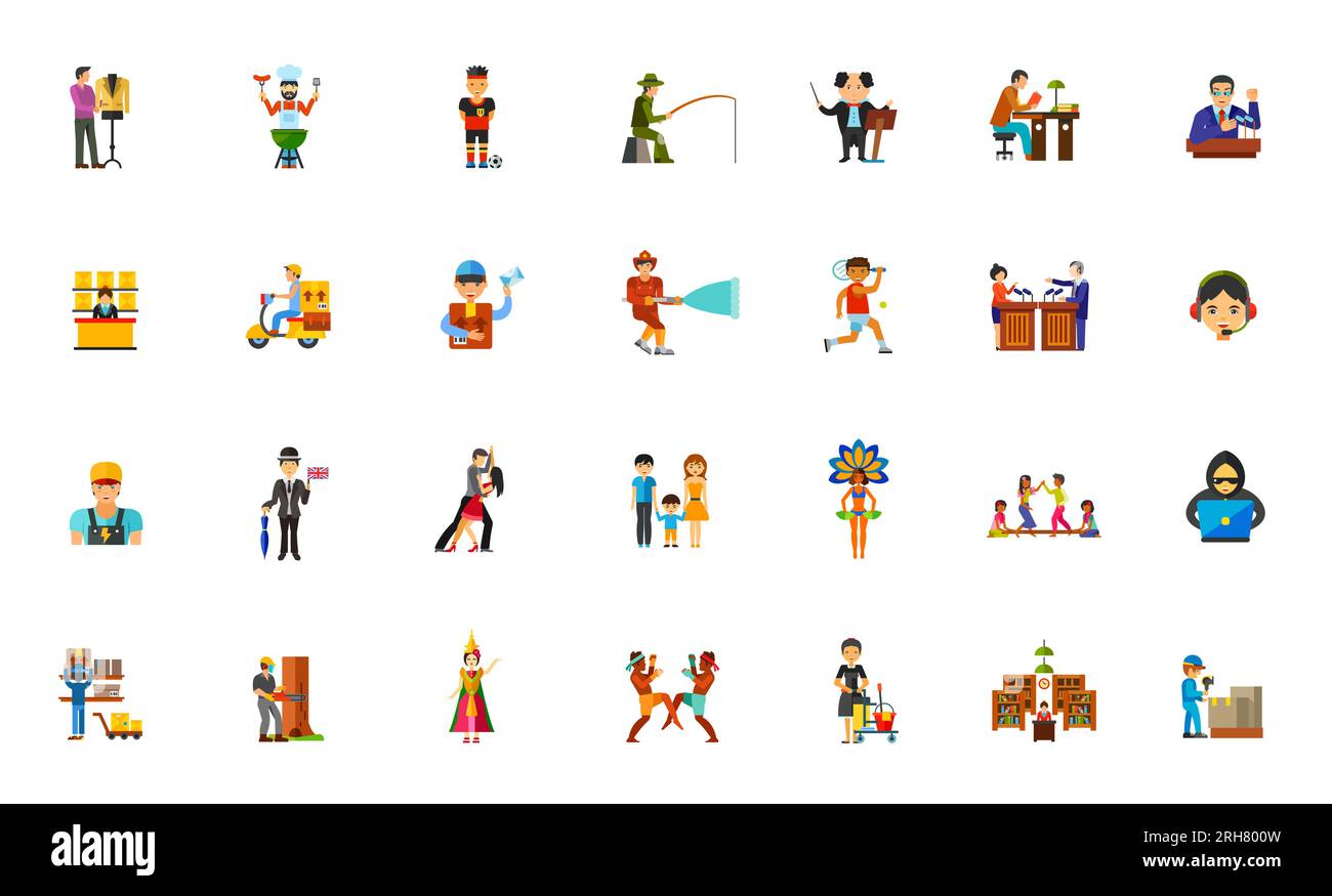 People icon set Stock Vector Image & Art - Alamy