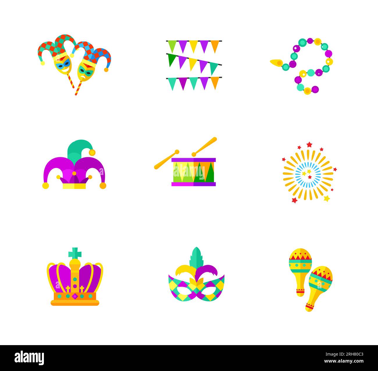 Carnival icon set Stock Vector Image & Art - Alamy
