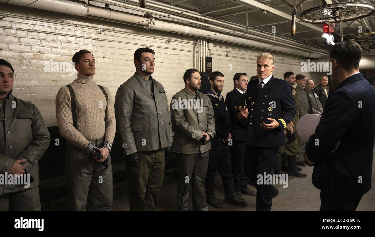 OPERATION SEAWOLF, Luke Steinborn (suspenders), Cody Fleury (center left, epaulets), Dolph ...