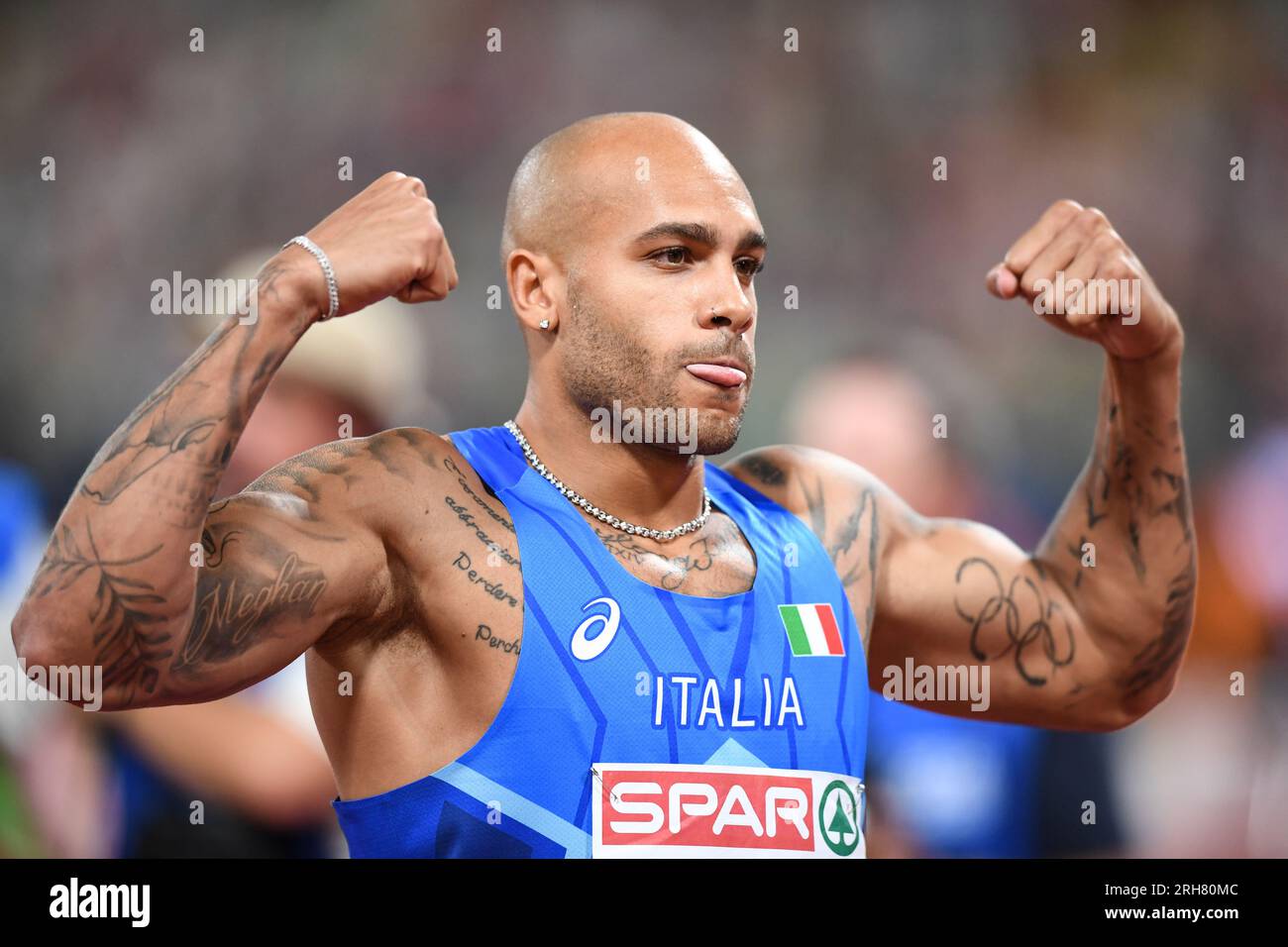 Marcell Jacobs (Italy). 100m Gold Medal. European Championships Munich ...