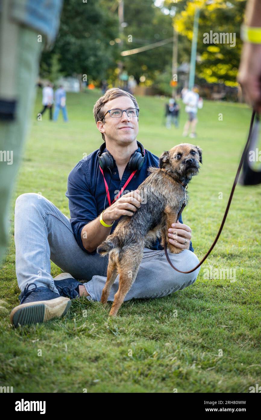 STRAYS, director Josh Greenbaum, on set, 2023. ph: Chuck Zlotnick ...