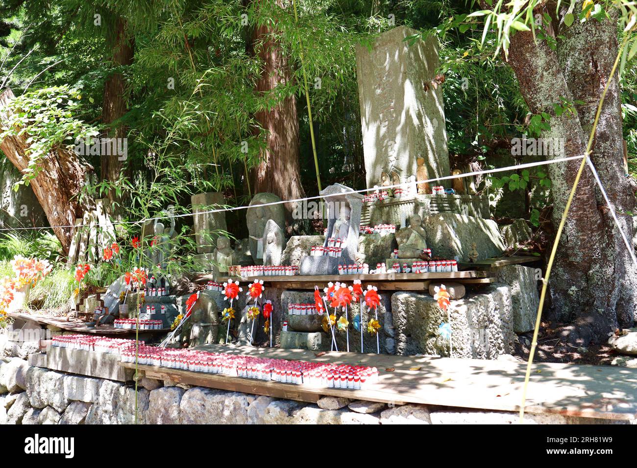 Yamagata City, Yamagata Prefecture, Japan, August 13, 2023.Jizo of ...