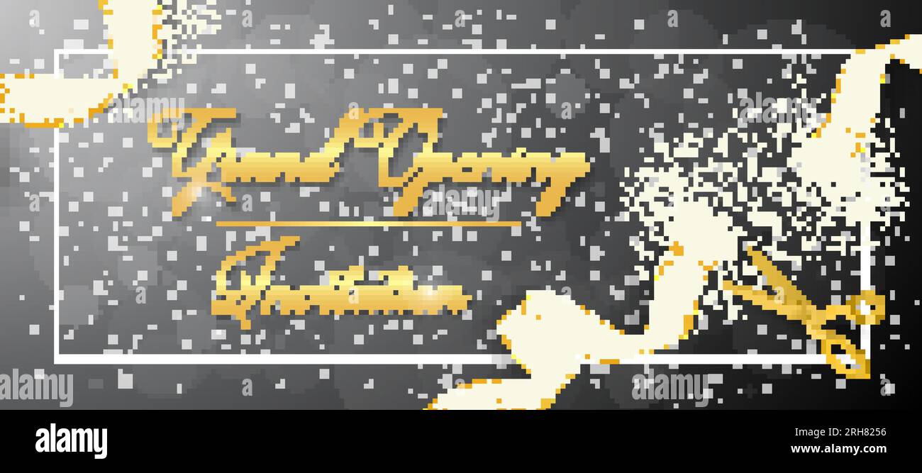Grand Opening Invitation Inscription, Frame Stock Vector Image & Art ...