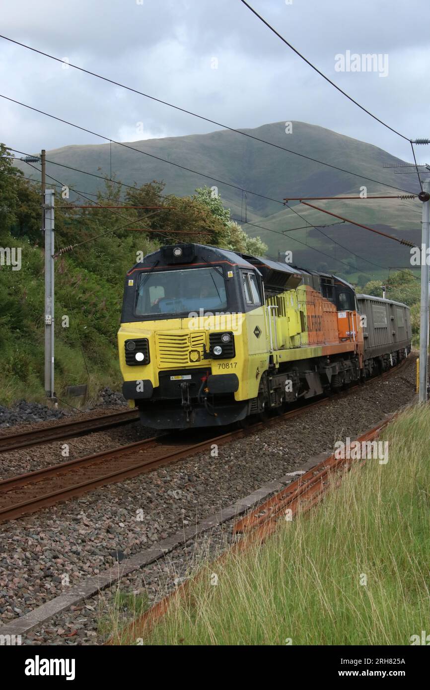 Colas Rail Freight class 70 diesel-electric loco, 70817, hauling ...