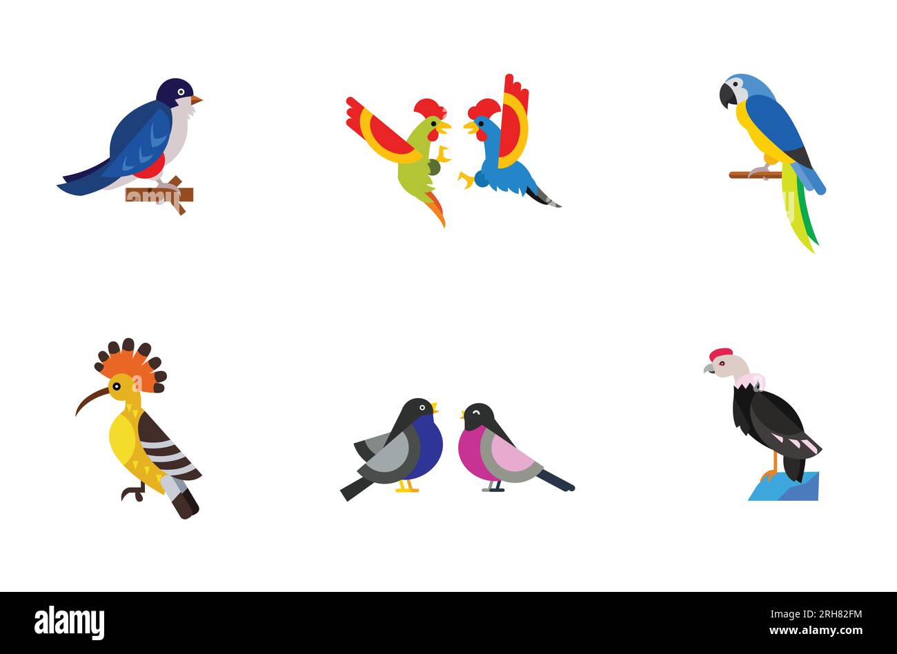 Birds icon set Stock Vector Image & Art - Alamy