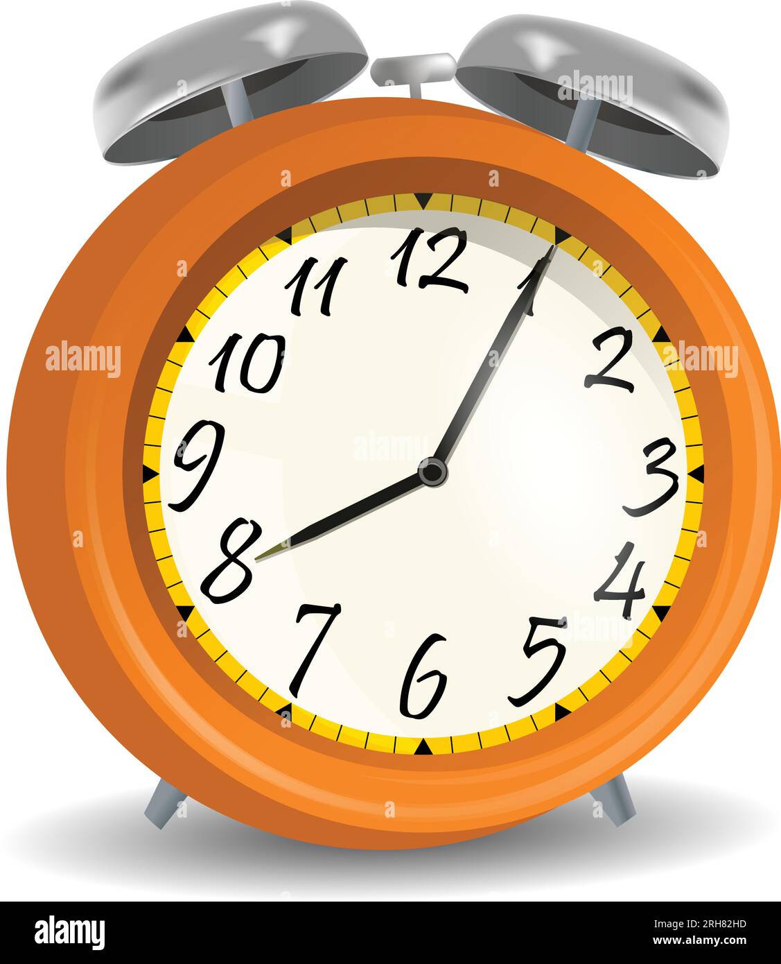 Three Dimensional Alarm Clock Stock Vector Image & Art - Alamy