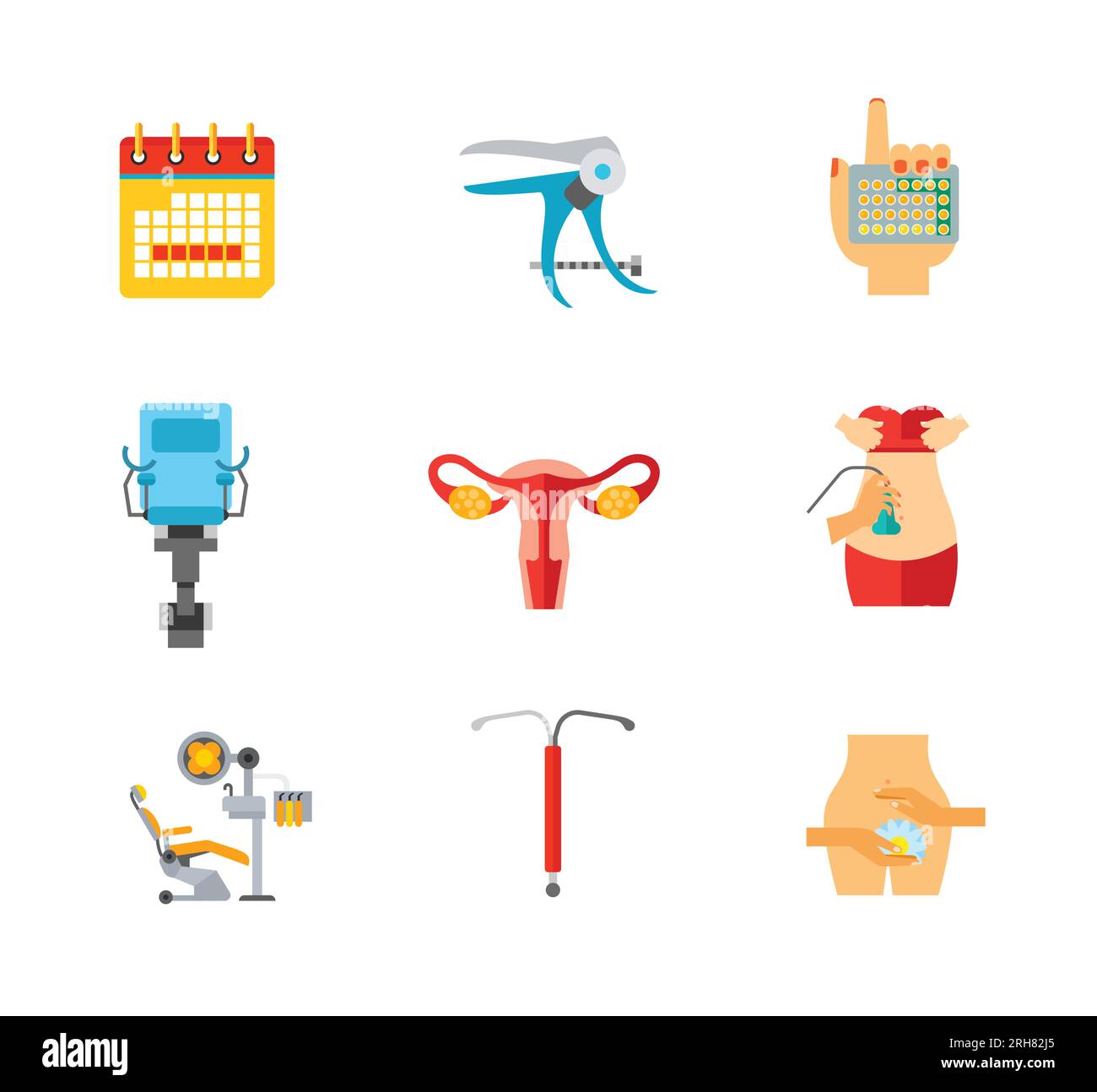 Gynecology icon set Stock Vector Image & Art - Alamy