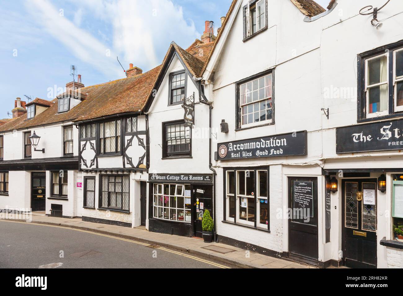 The Mint, a street in Rye, an historic English town near the coast in ...
