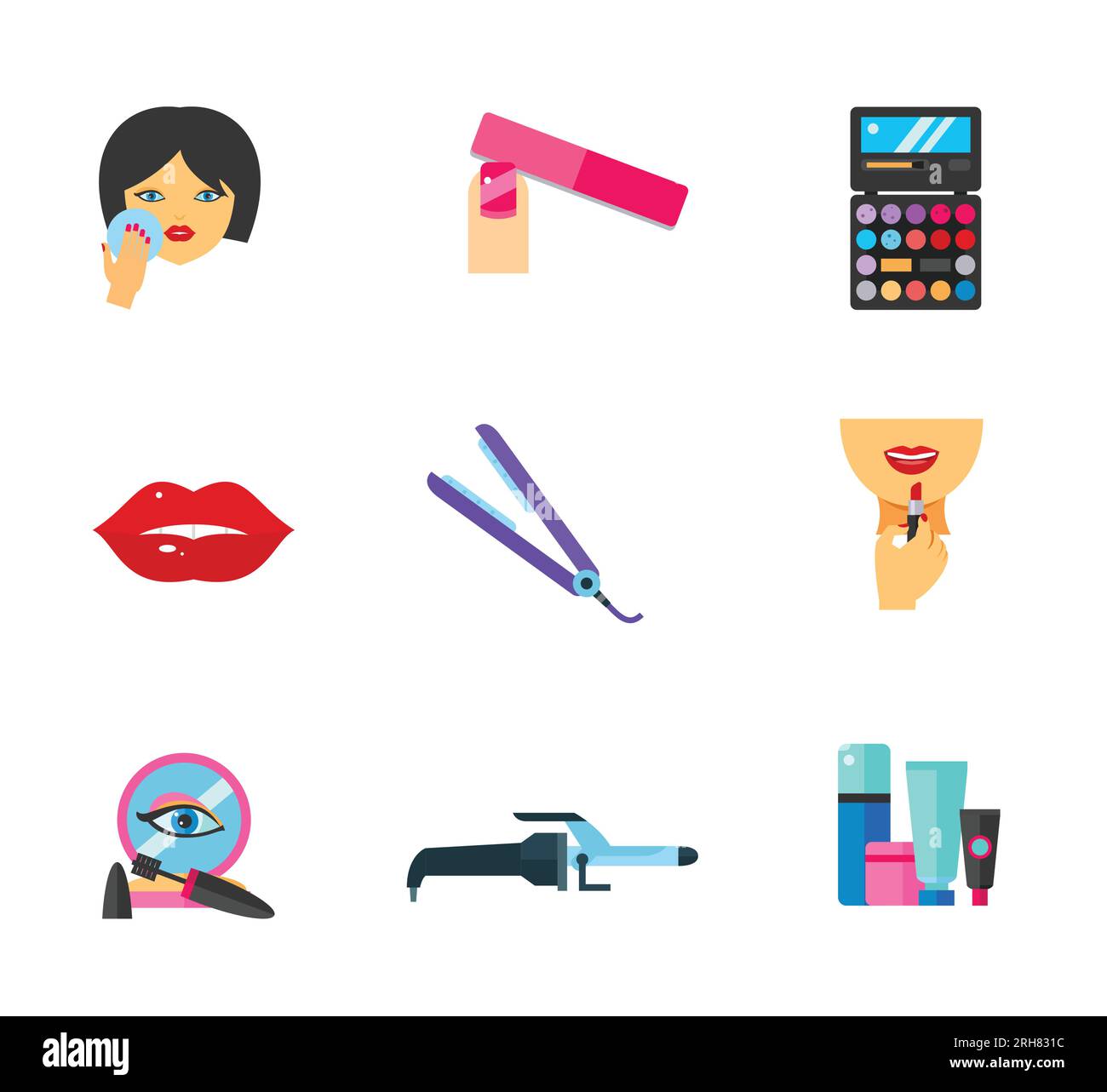 Eye makeup woman applying Cut Out Stock Images & Pictures - Alamy