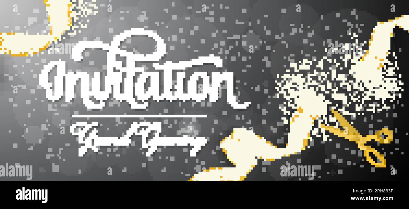 Invitation Grand Opening Lettering Stock Vector Image & Art - Alamy