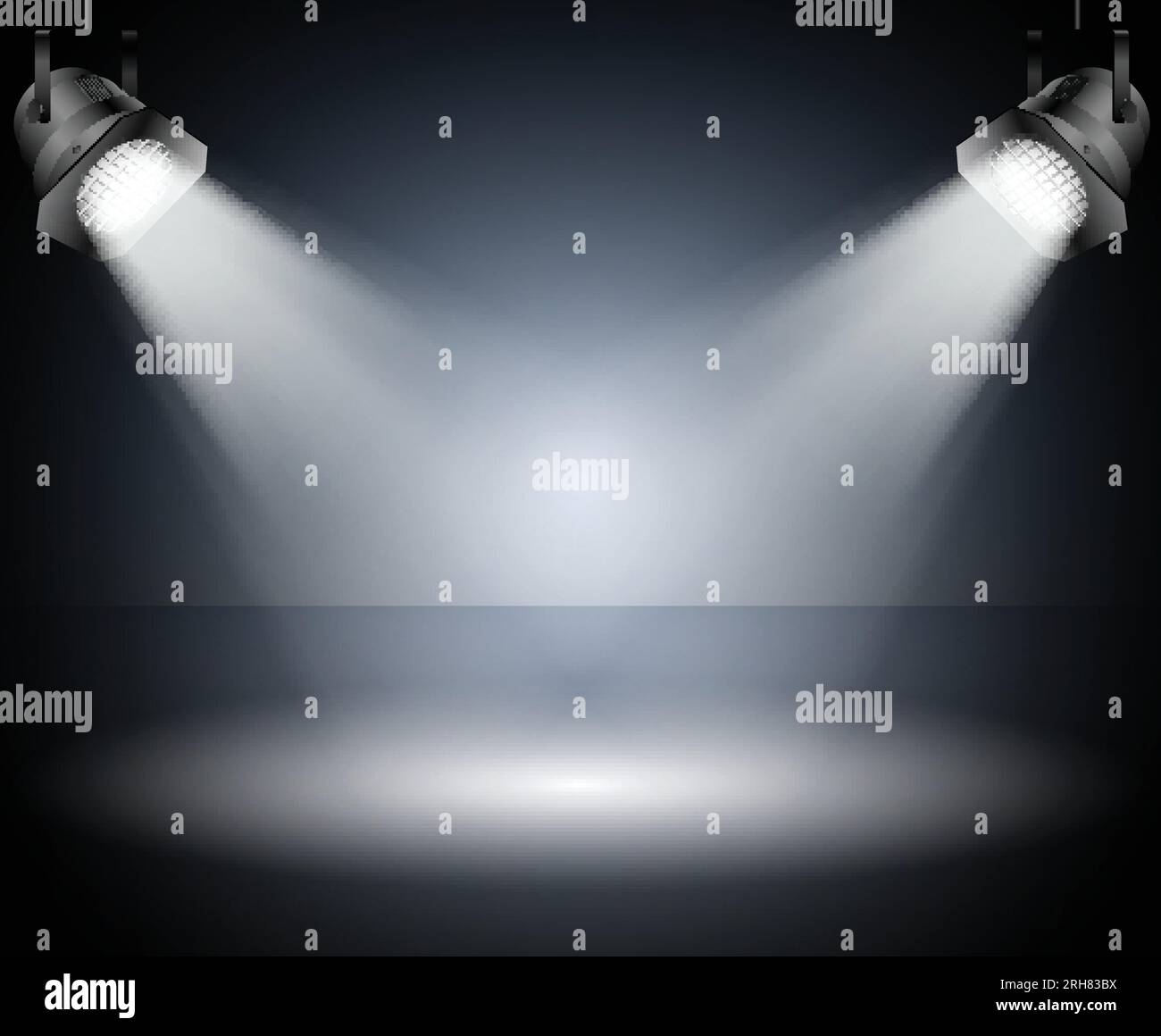 Dark studio spotlight Stock Vector Images - Alamy