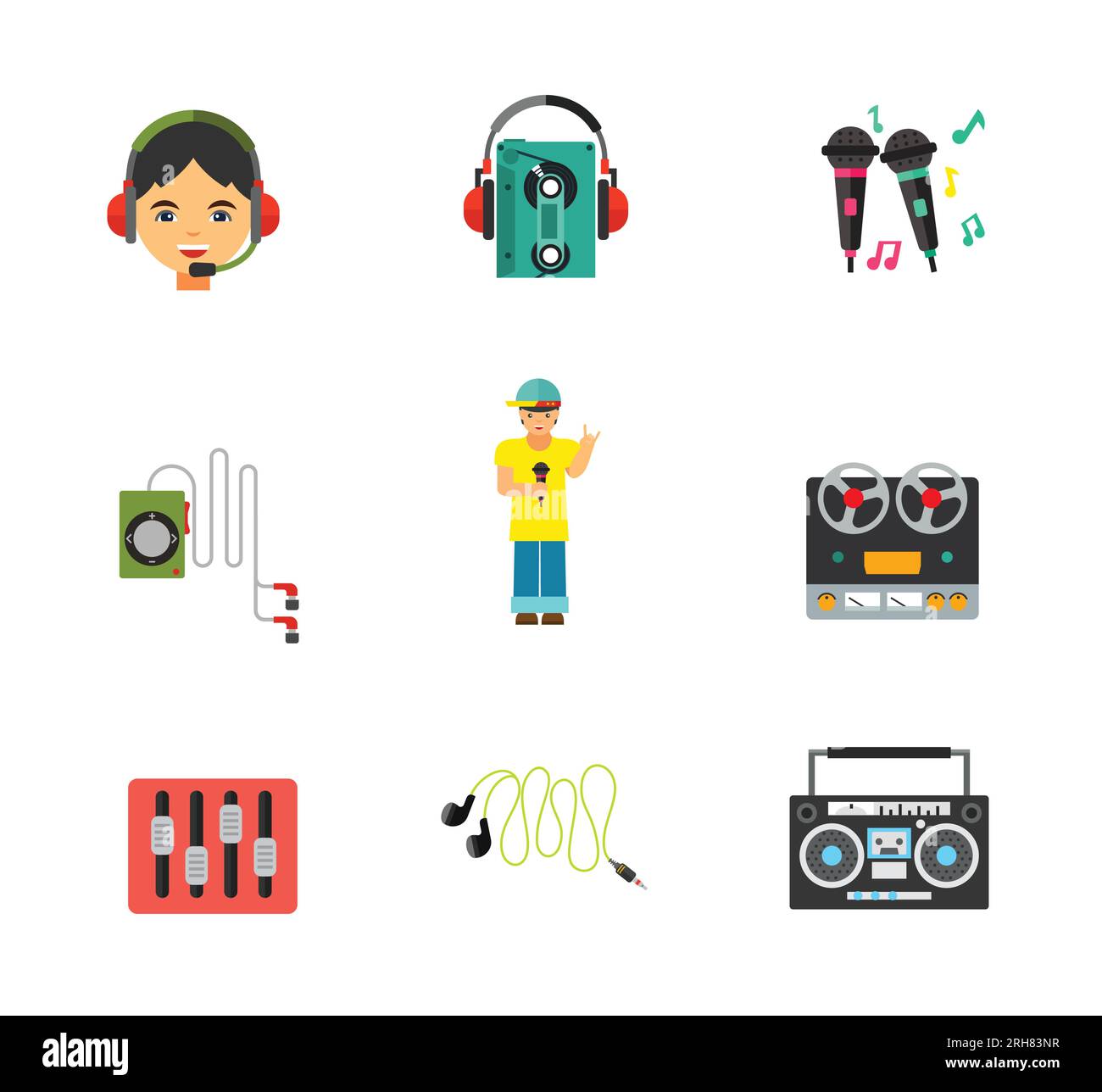 Music equipment icon set Stock Vector Image & Art - Alamy