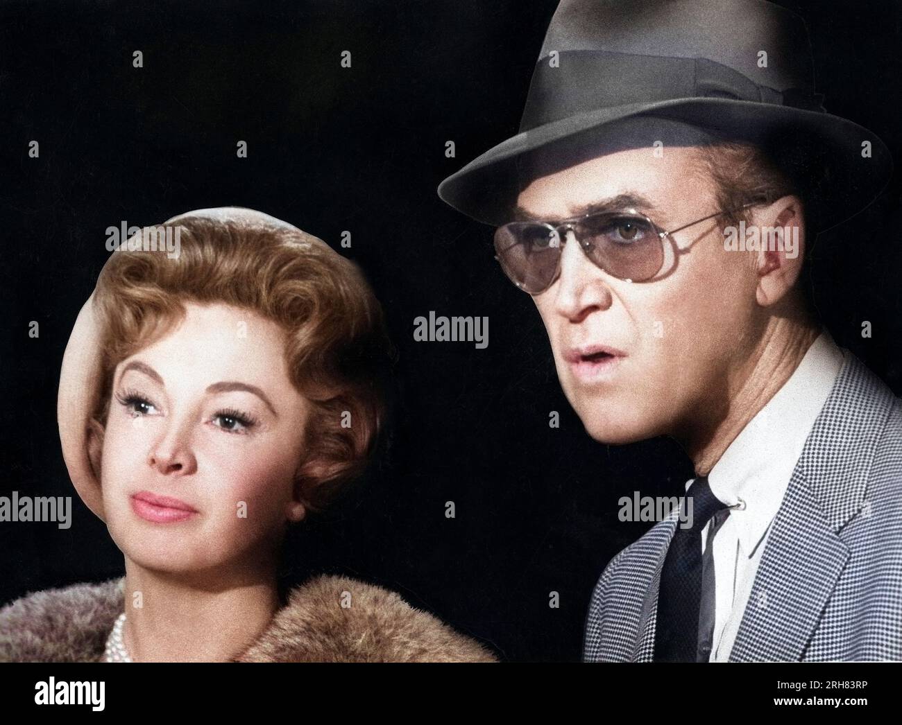 Audrey Meadows, James Stewart, on-set of the Film, "Take Her, She's ...