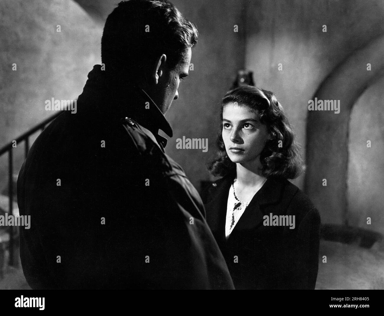 John Ericson, Pier Angeli, on-set of the Film, "Teresa", MGM, Loew's ...