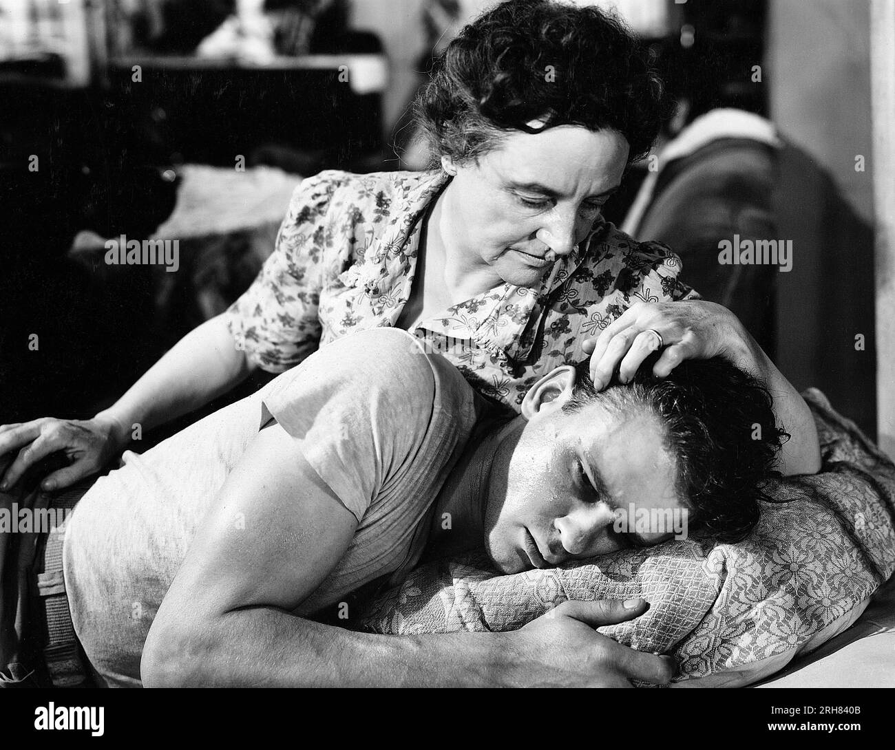 Patricia Collinge, John Ericson, on-set of the Film, "Teresa", MGM ...