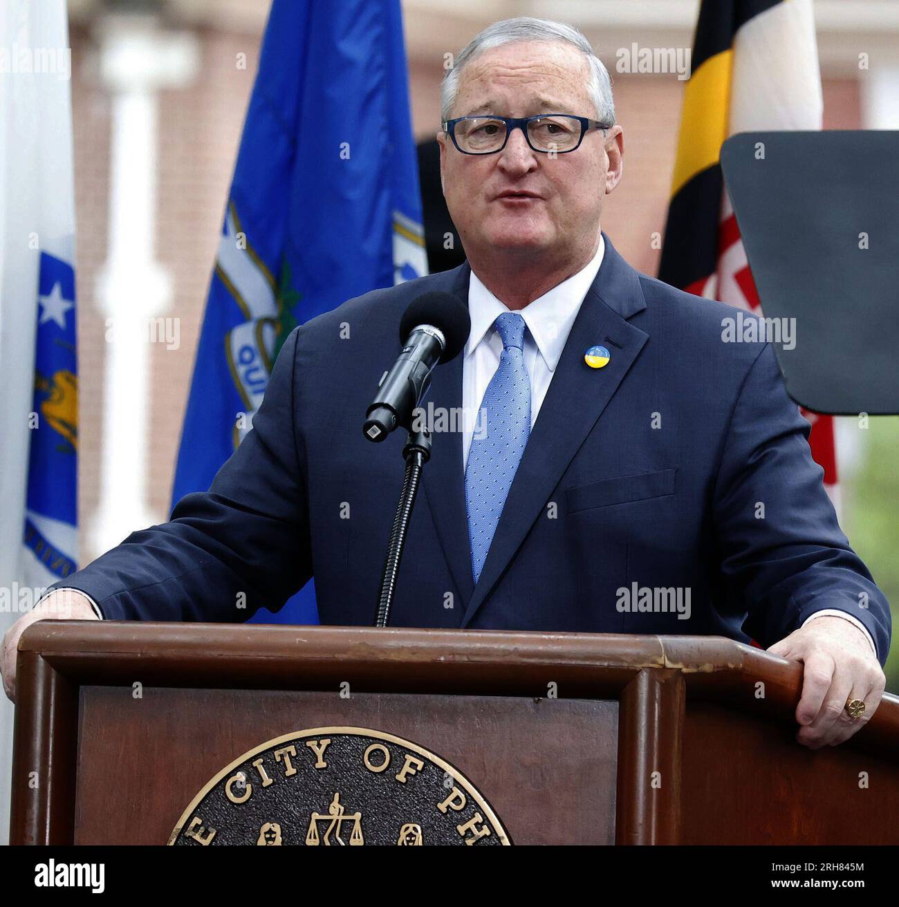 Philadelphia Mayor Jim Kenney made remarks a the Celebration Freedom ...