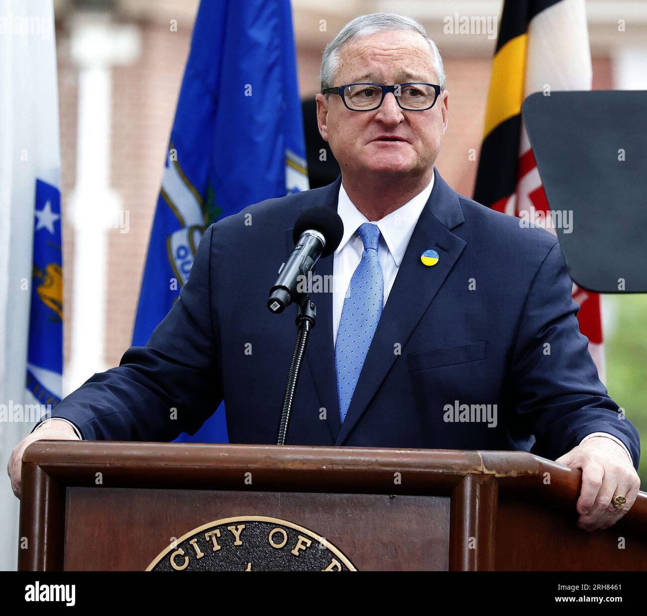 Philadelphia Mayor Jim Kenney made remarks a the Celebration Freedom ...