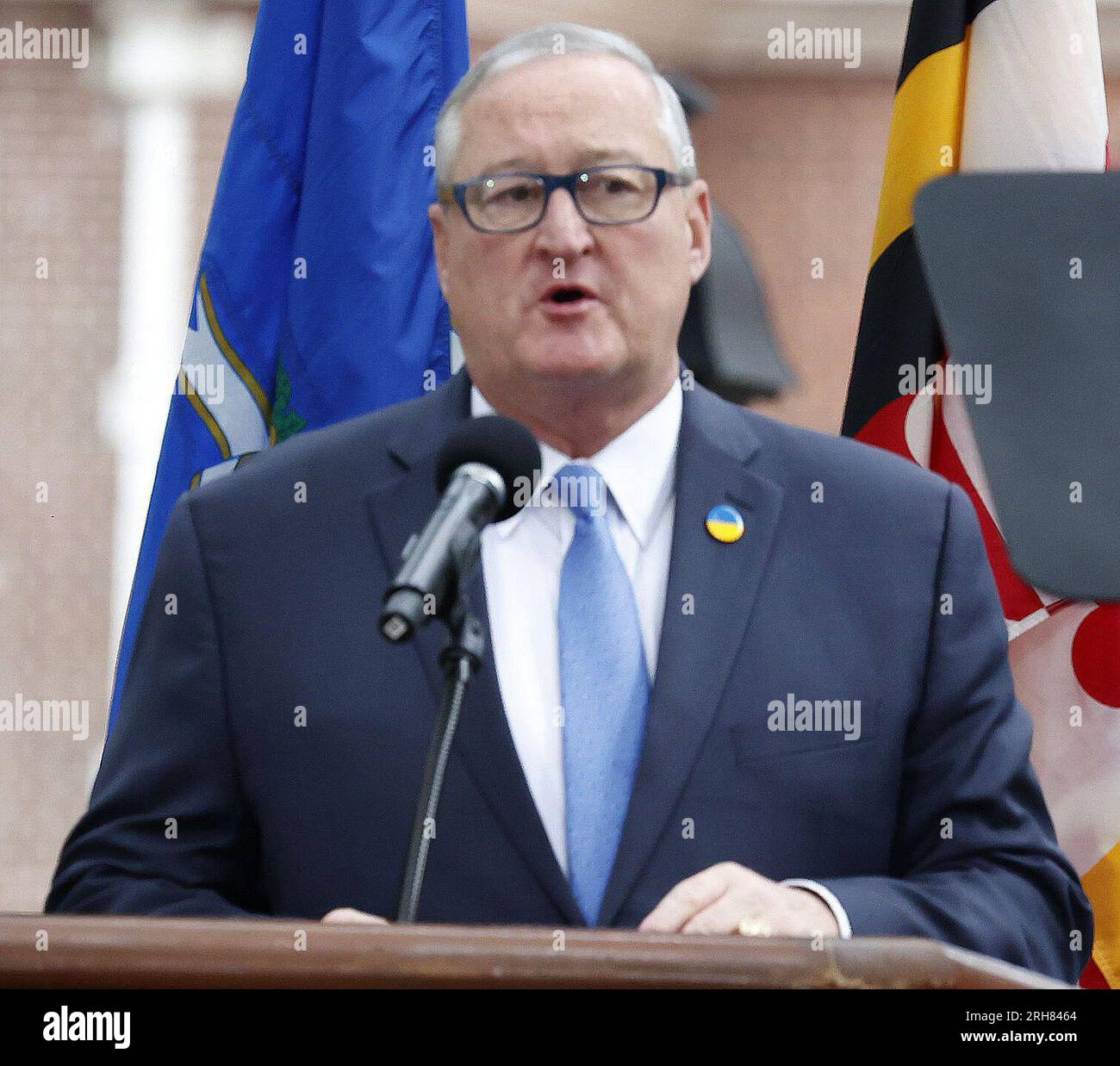 Philadelphia Mayor Jim Kenney made remarks a the Celebration Freedom ...