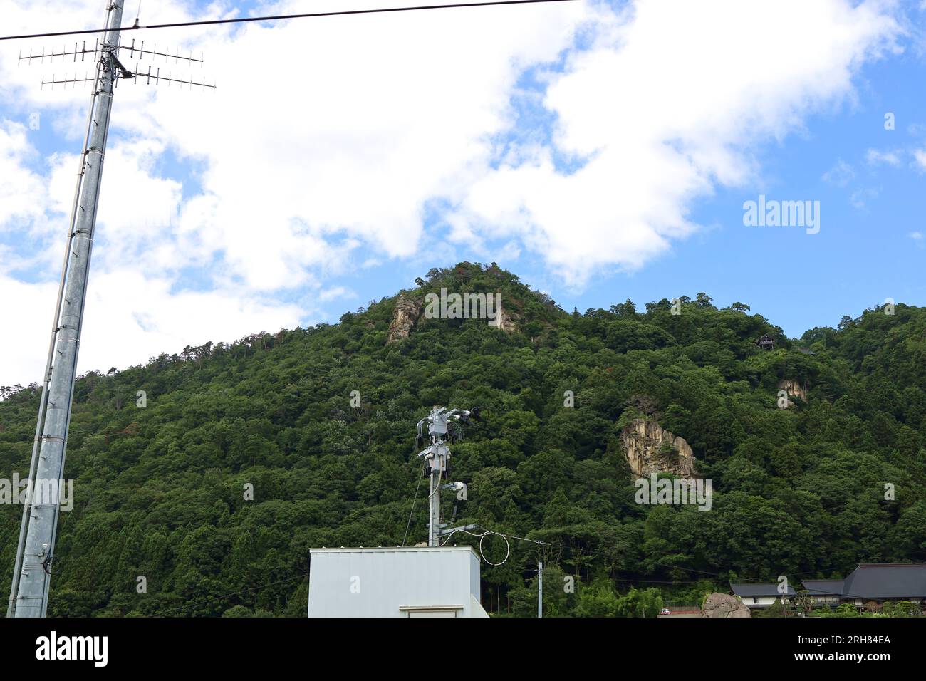 Yamagata City, Yamagata Prefecture, Japan, August 13, 2023.Mountain ...