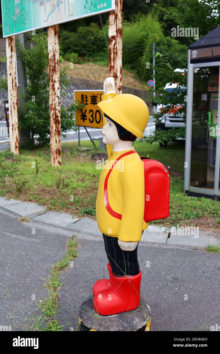 Yamagata City, Yamagata Prefecture, Japan, August 13, 2023.An old ...