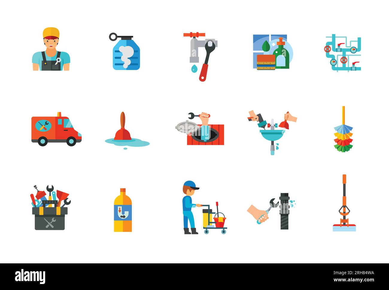 Cleaning and repairing Stock Vector Images - Alamy