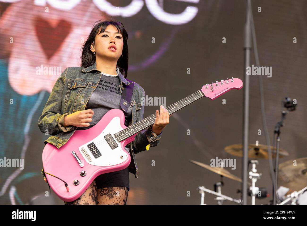 San Francisco, USA. 13th Aug, 2023. Beabadoobee (Beatrice Kristi Ilejay Laus) during the Outside ...