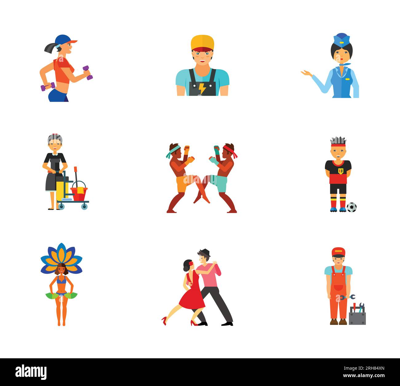 Occupation icon set Stock Vector Image & Art - Alamy