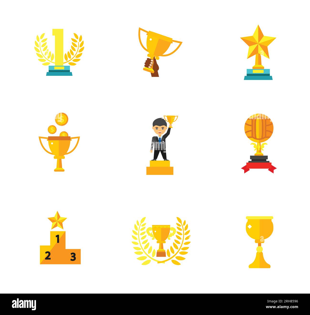 Competition award icon set Stock Vector Image & Art - Alamy