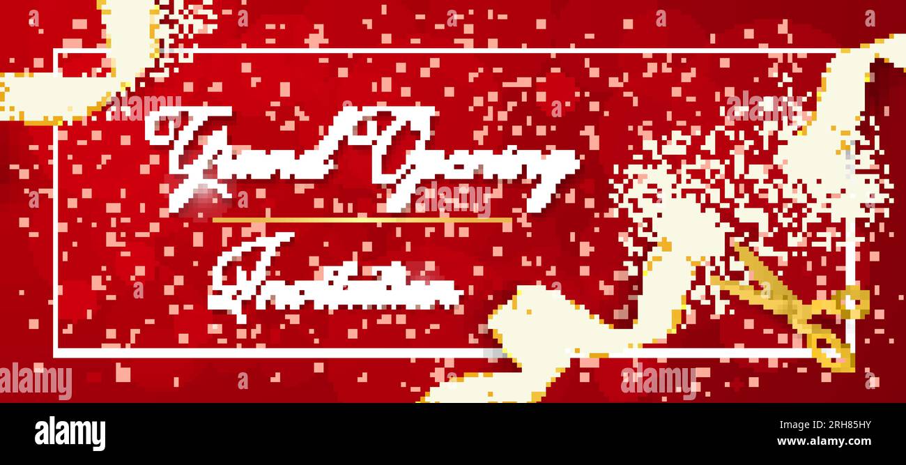 Grand Opening Invitation in Frame Stock Vector Image & Art - Alamy