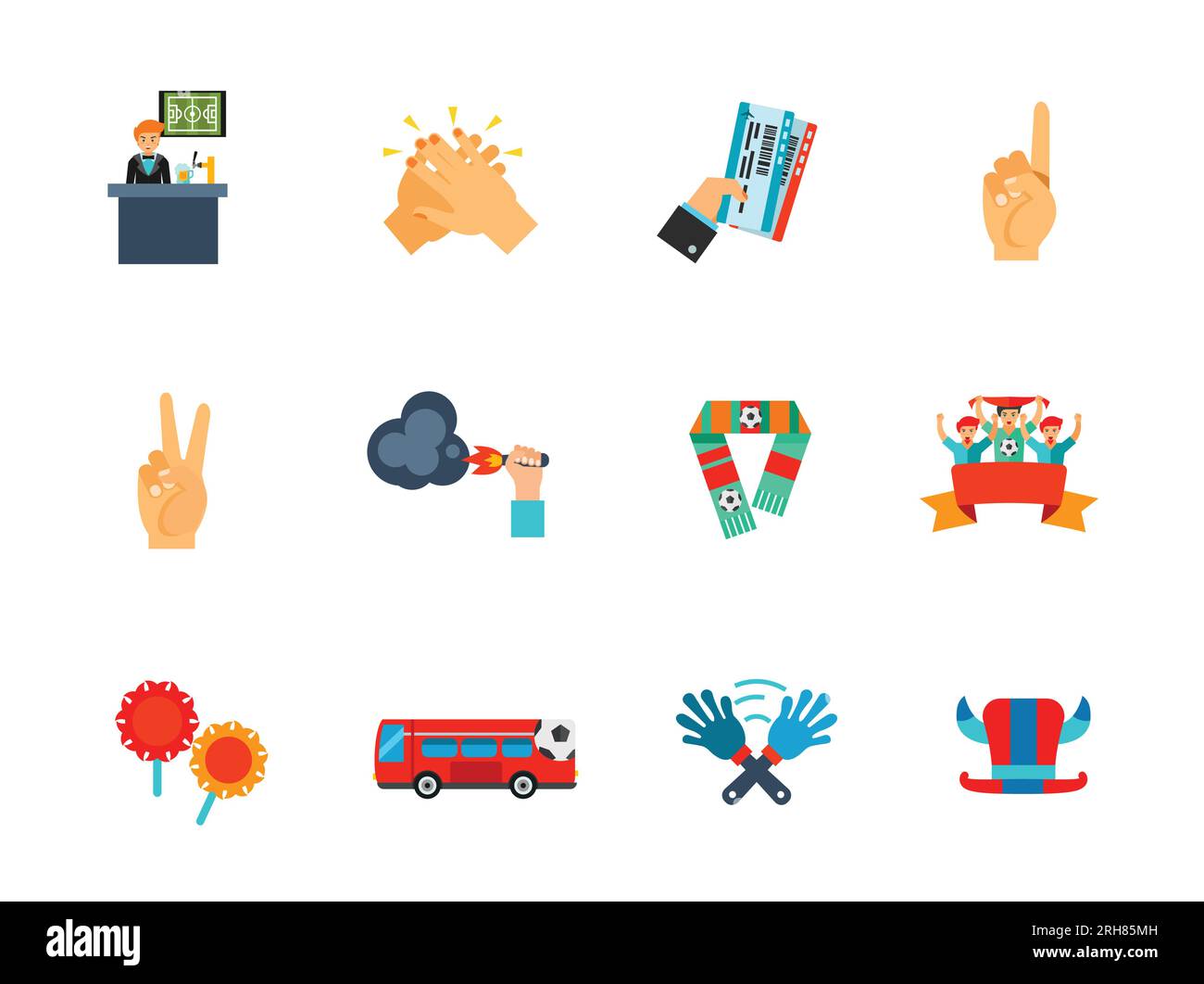 Fan icon set Stock Vector Image & Art - Alamy