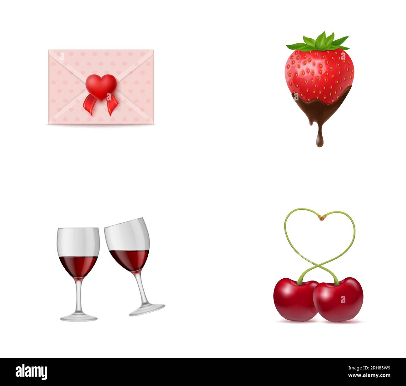 Love symbols icon set Stock Vector Image & Art - Alamy