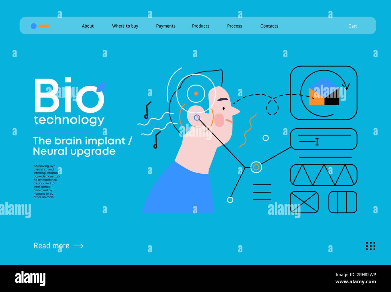 Enhanced human power augmentation Stock Vector Images - Alamy