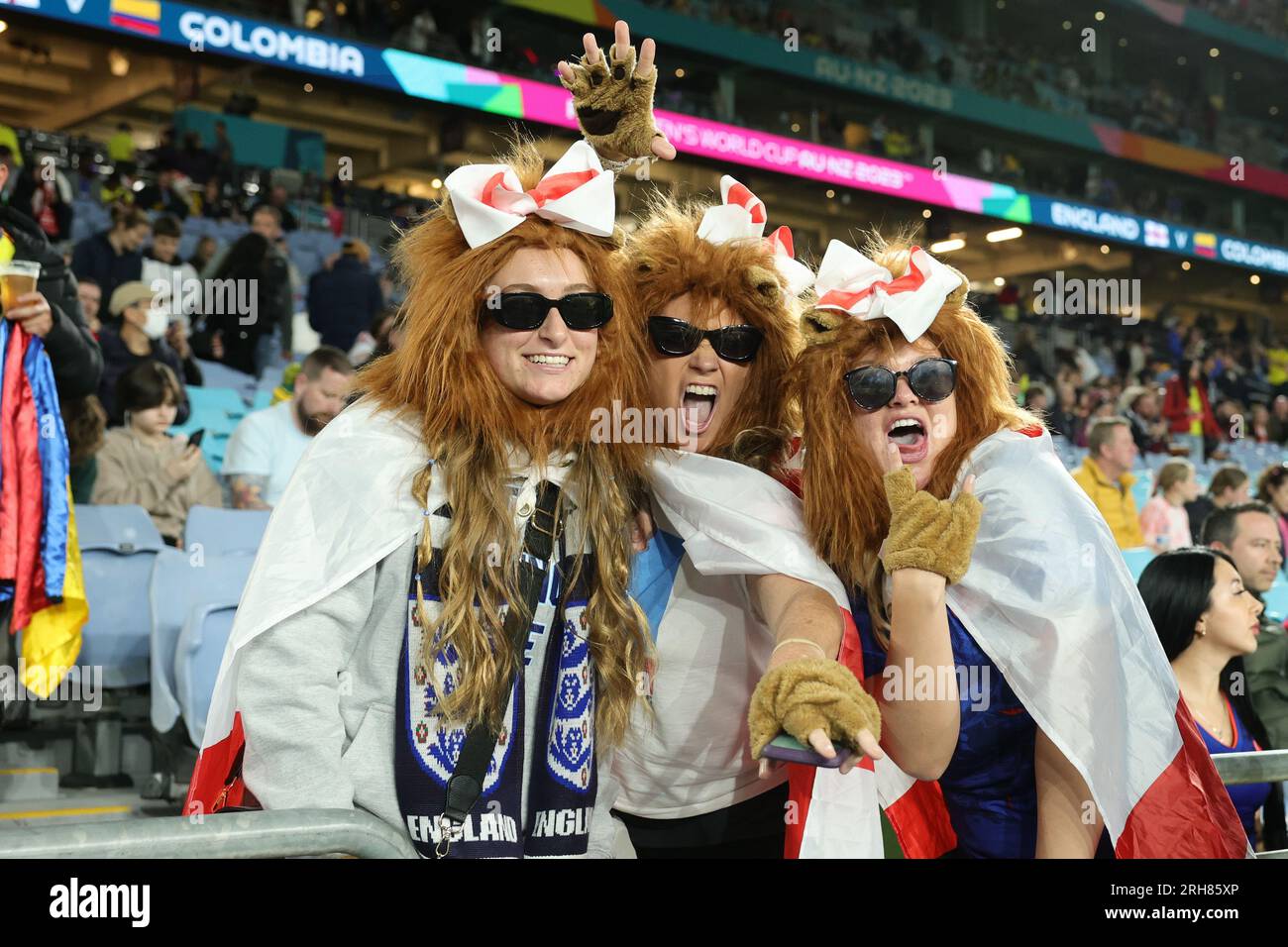 Sydney, Australia. 12th Aug, 2023. Lioness fans in costume during the ...